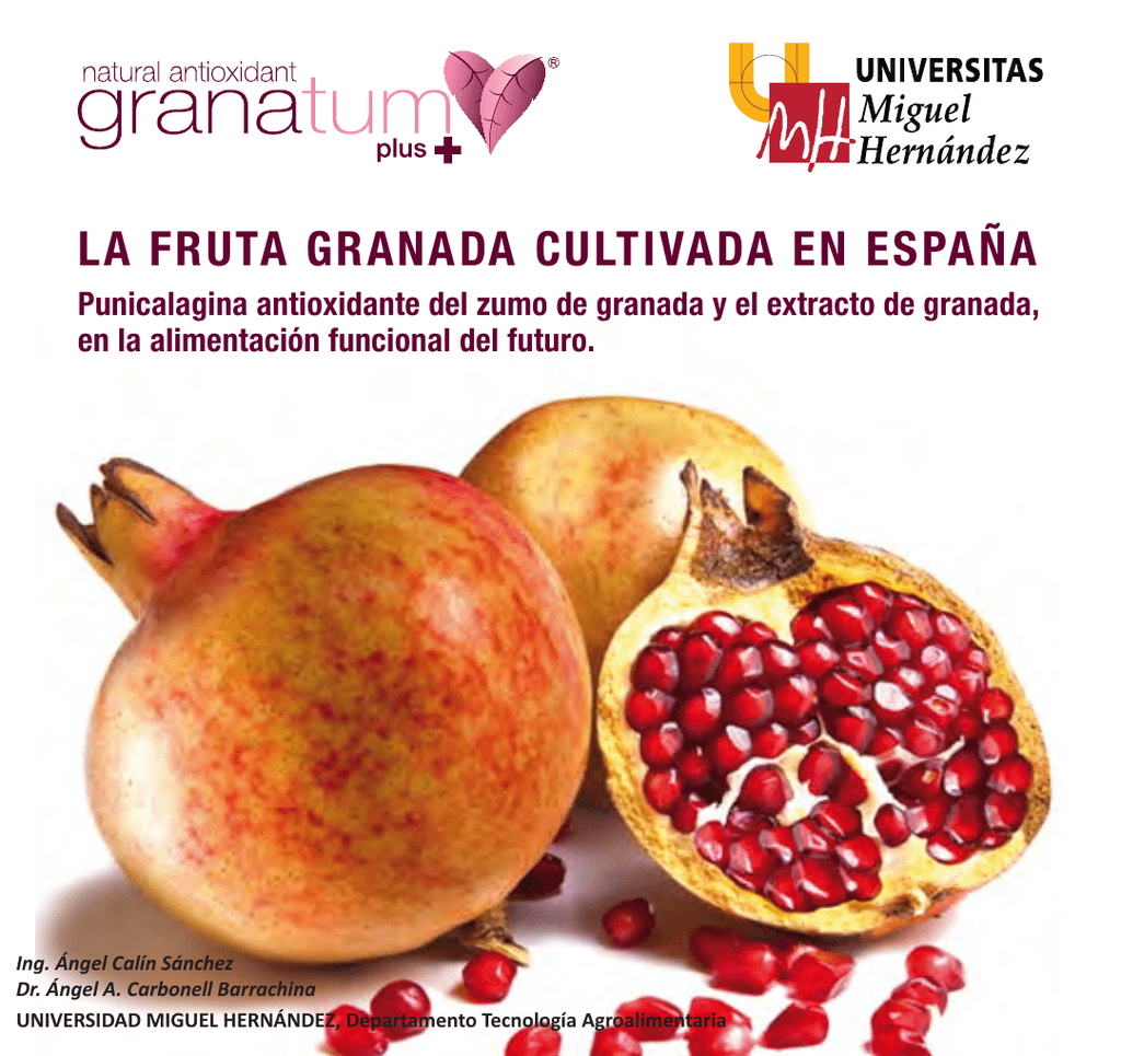 la fruta granada cultivada en españa