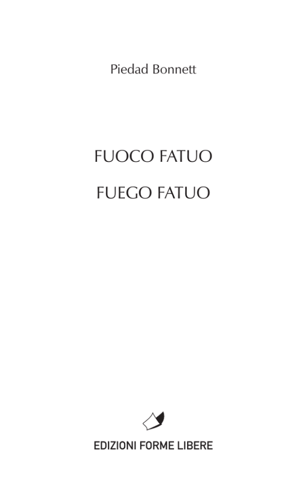 Fuoco Fatuo Fuego Fatuo