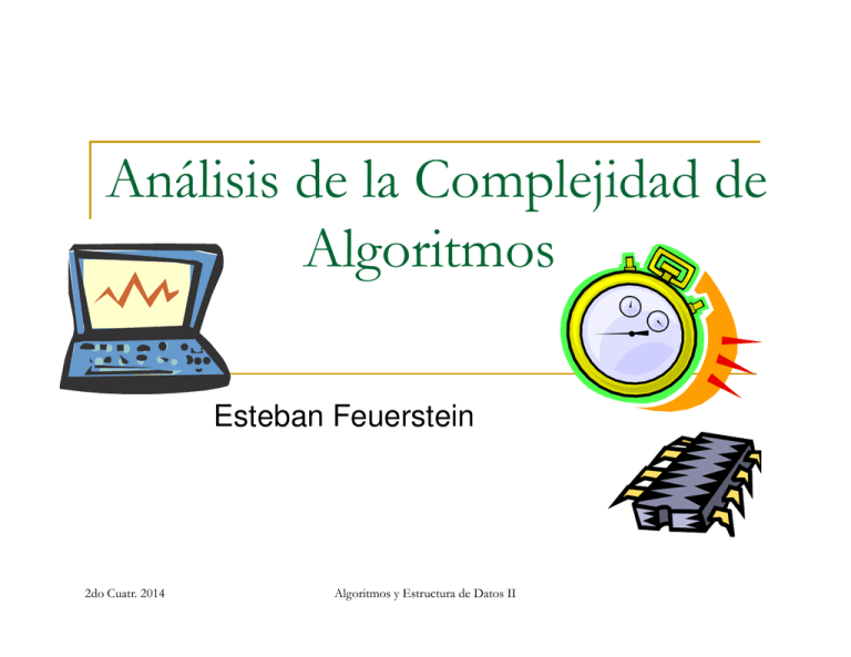 Teórica: Complejidad de Algoritmos