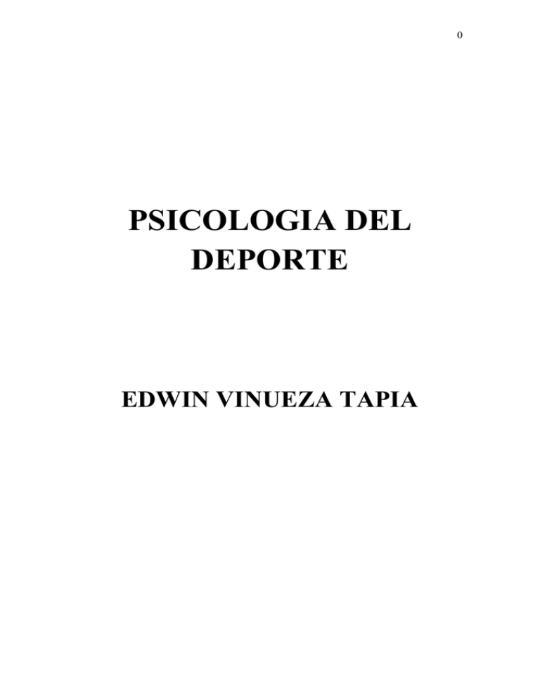 PSICOLOGIA DEL DEPORTE