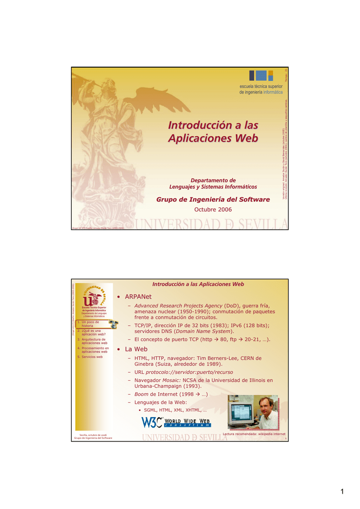 Introducción a las Aplicaciones Web