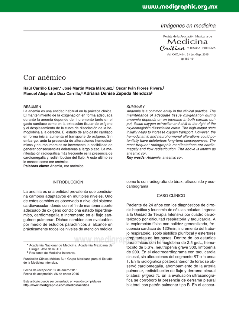 Cor anémico - edigraphic.com