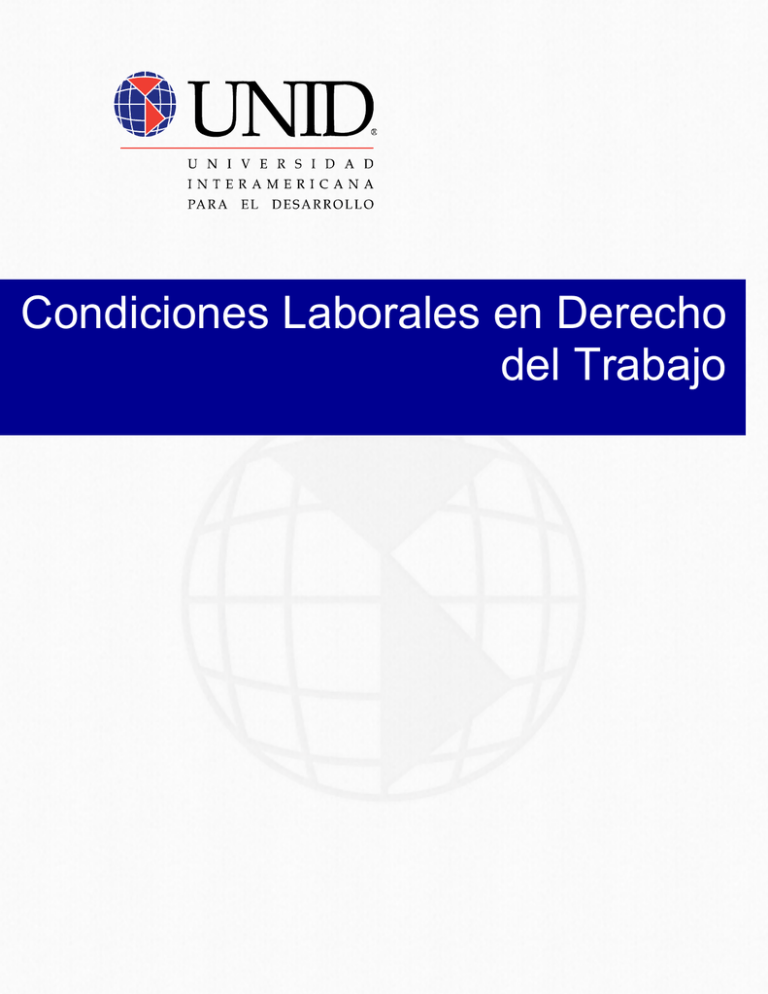 Condiciones Laborales en Derecho del Trabajo