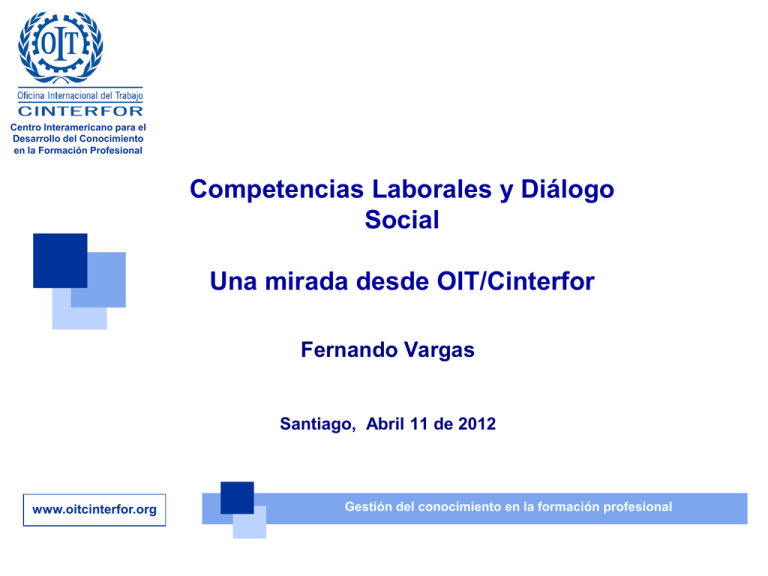 Una Mirada desde OIT Cinterfor