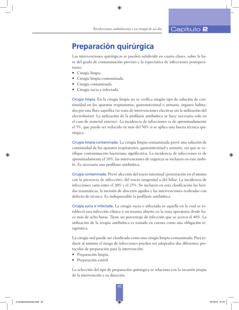 Preparación quirúrgica