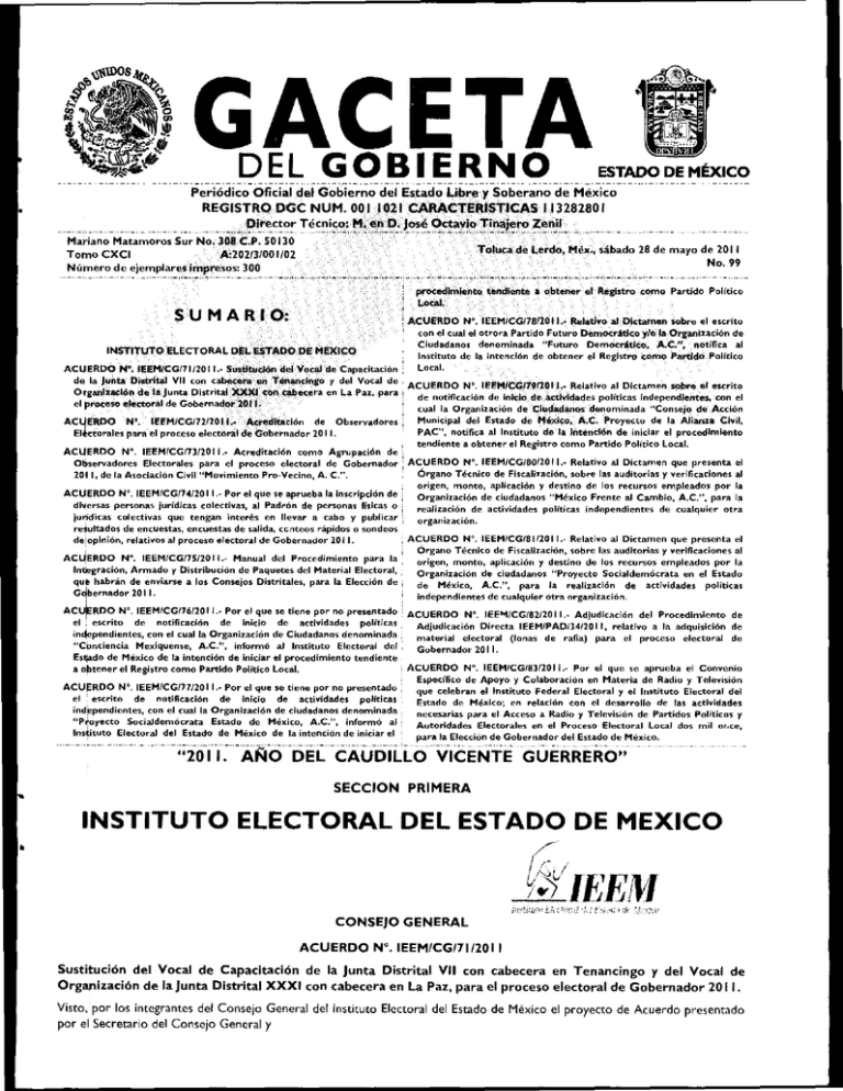 instituto electoral del estado de mexico