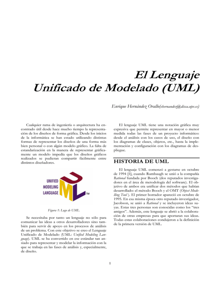 El Lenguaje Unificado de Modelado (UML)