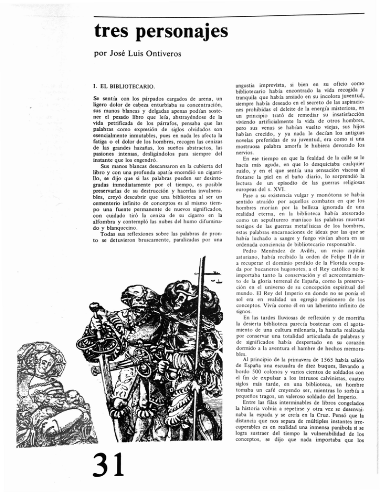tres personajes - Revista de la Universidad de México
