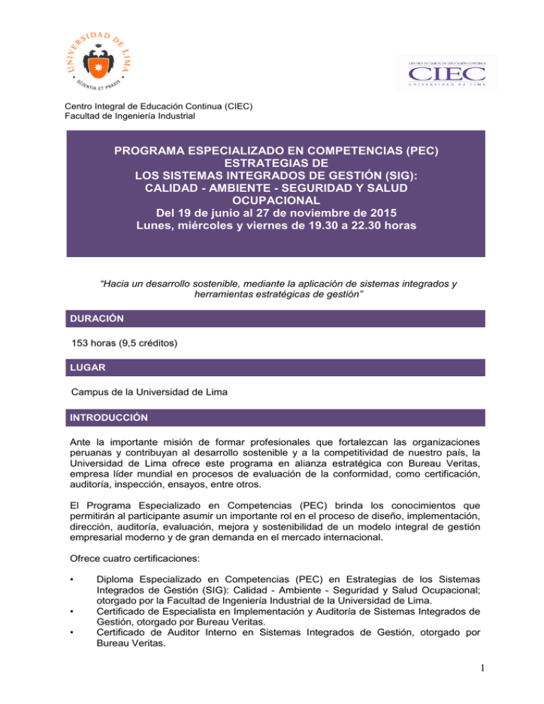 PROGRAMA ESPECIALIZADO EN COMPETENCIAS (PEC