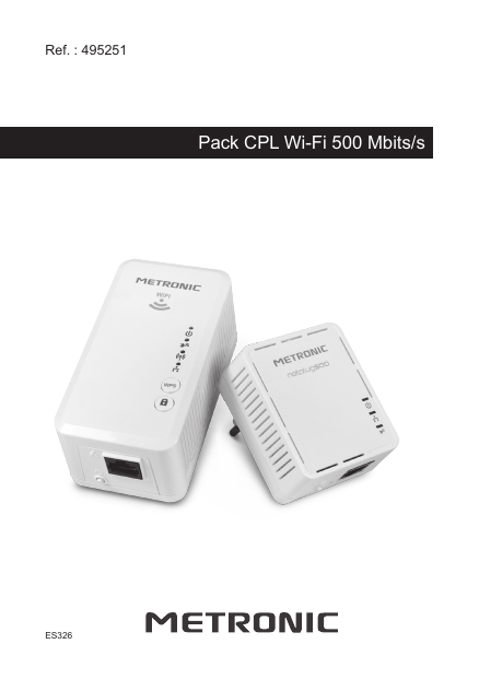 Pack CPL Wi-Fi 500 Mbits/s