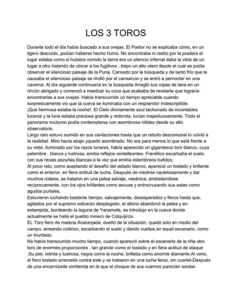 LOS 3 TOROS