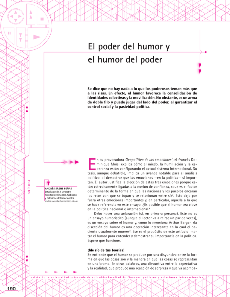 El poder del humor y el humor del poder
