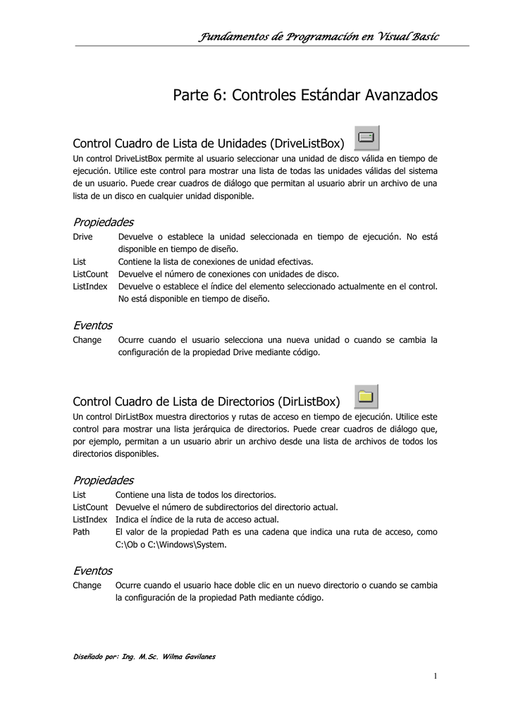 Parte 6: Controles Estándar Avanzados