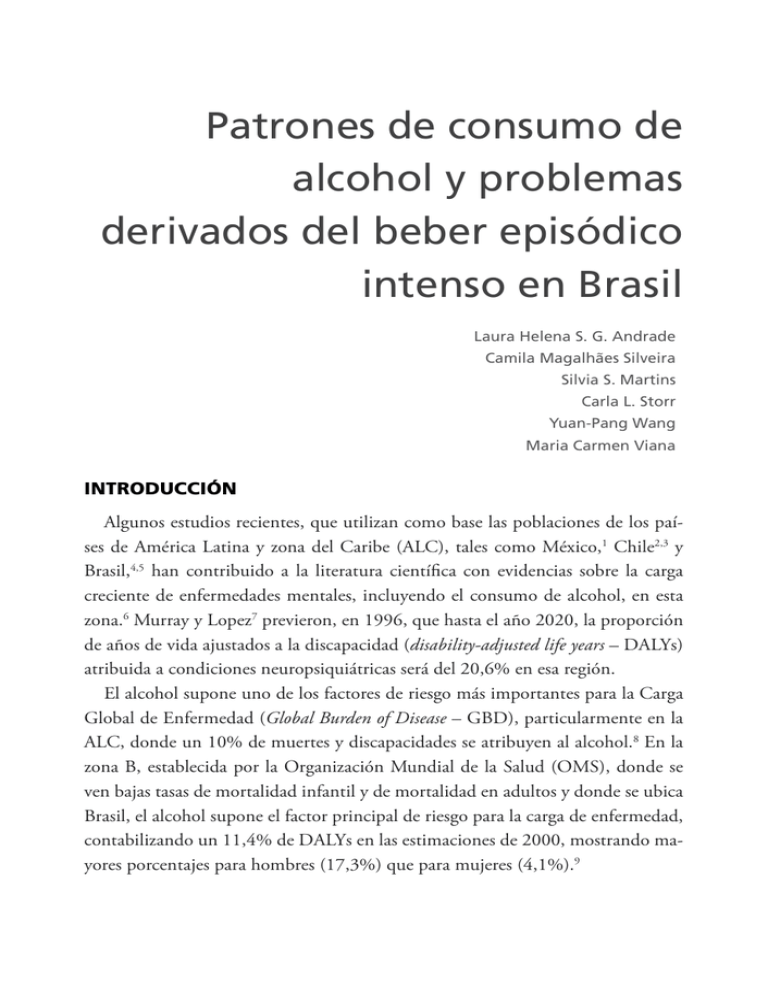 Patrones de consumo de alcohol y problemas derivados del beber