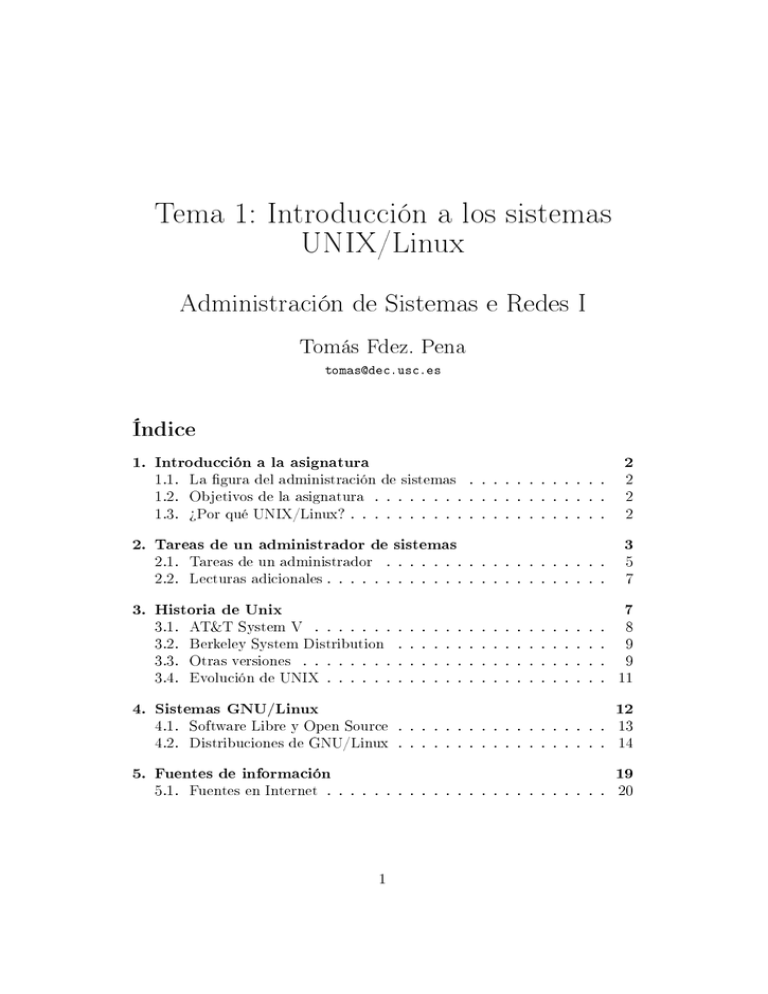 Tema 1: Introducción a los sistemas UNIX/Linux