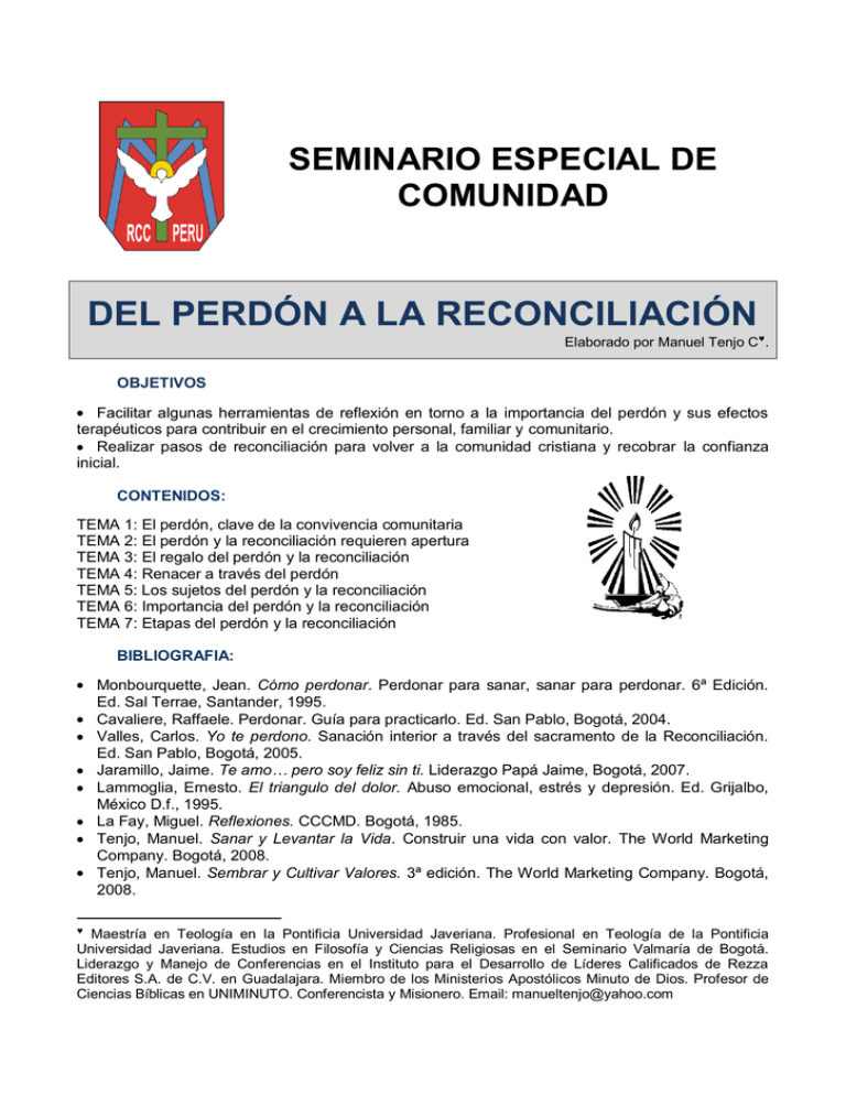 DEL PERDÓN A LA RECONCILIACIÓN