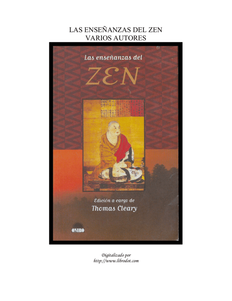 las enseñanzas del zen varios autores