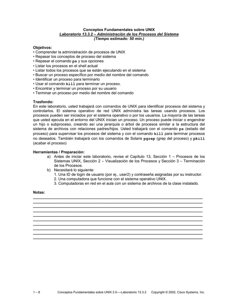 Conceptos Fundamentales sobre UNIX