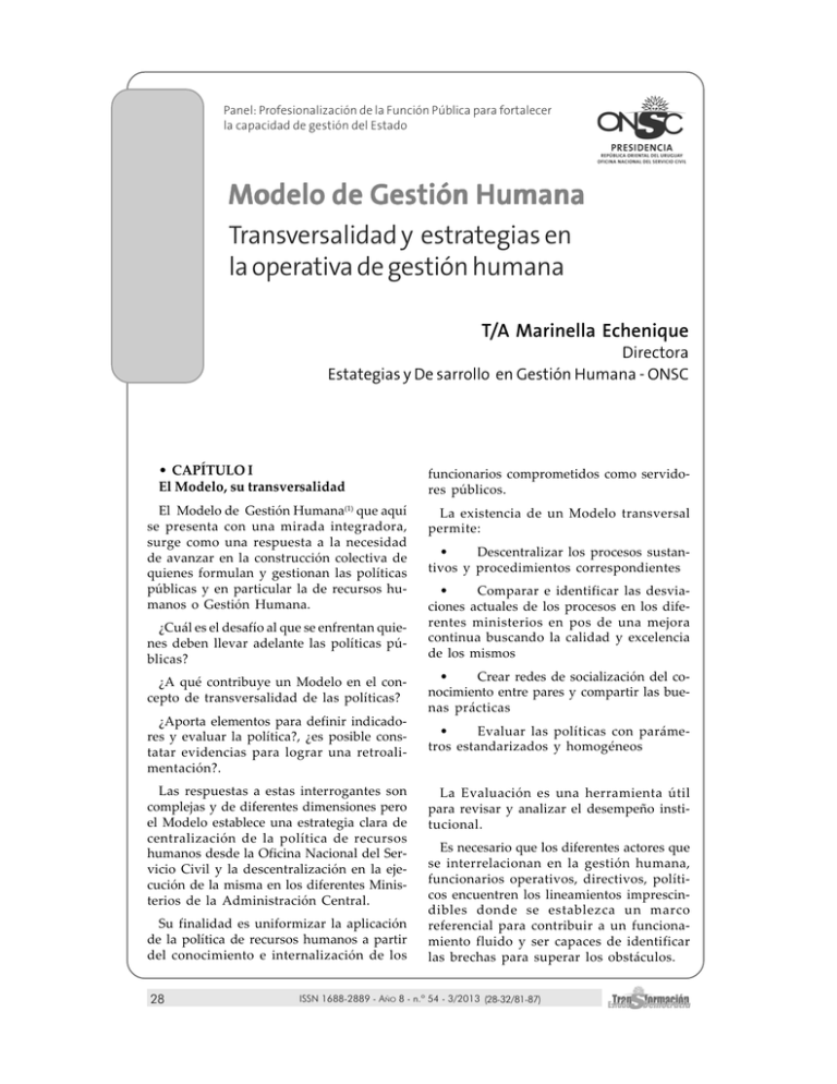 Modelo de Gestión Humana