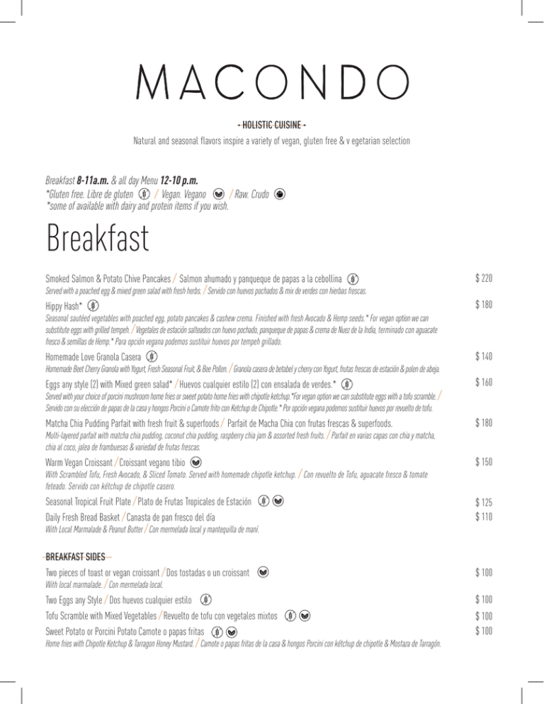 Breakfast - Nomade Tulum