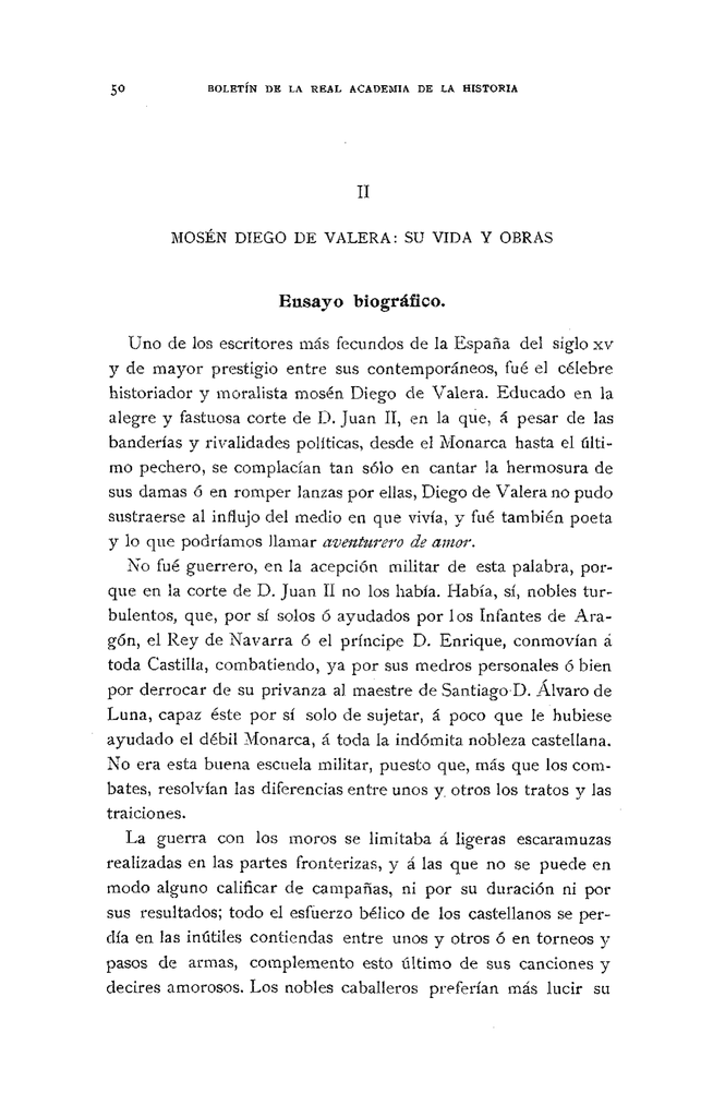 II Ensayo biográfico. Uno de los escritores más fecundos de la