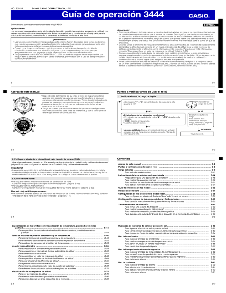 Guía de operación 3444 - Support