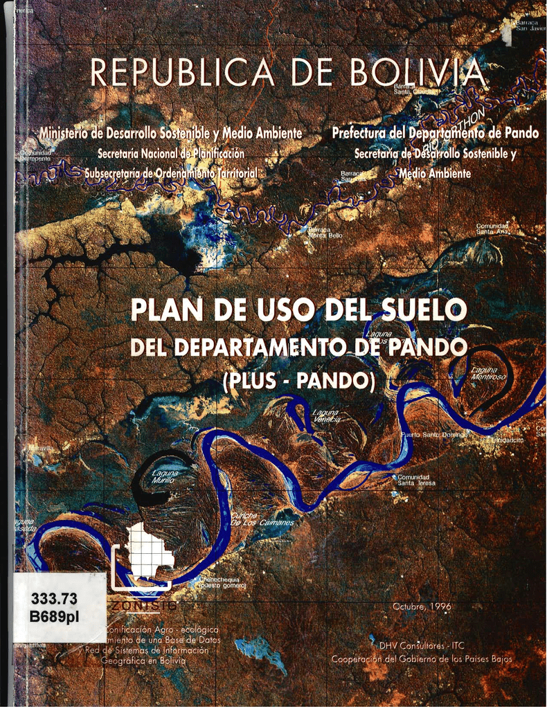 Plan de Uso del Suelo del Departamento de Pando