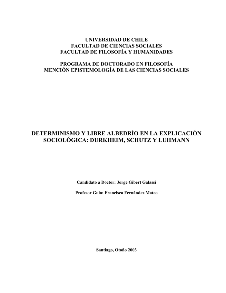 determinismo y libre albedrío en la explicación