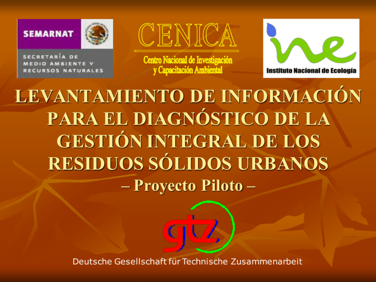 LEVANTAMIENTO DE INFORMACIÓN PARA EL DIAGNÓSTICO DE