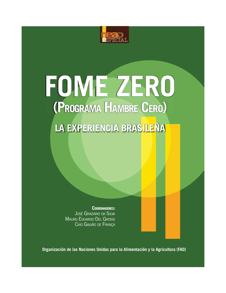 Fome zero (Programa Hambre Cero) : la experiencia brasileña