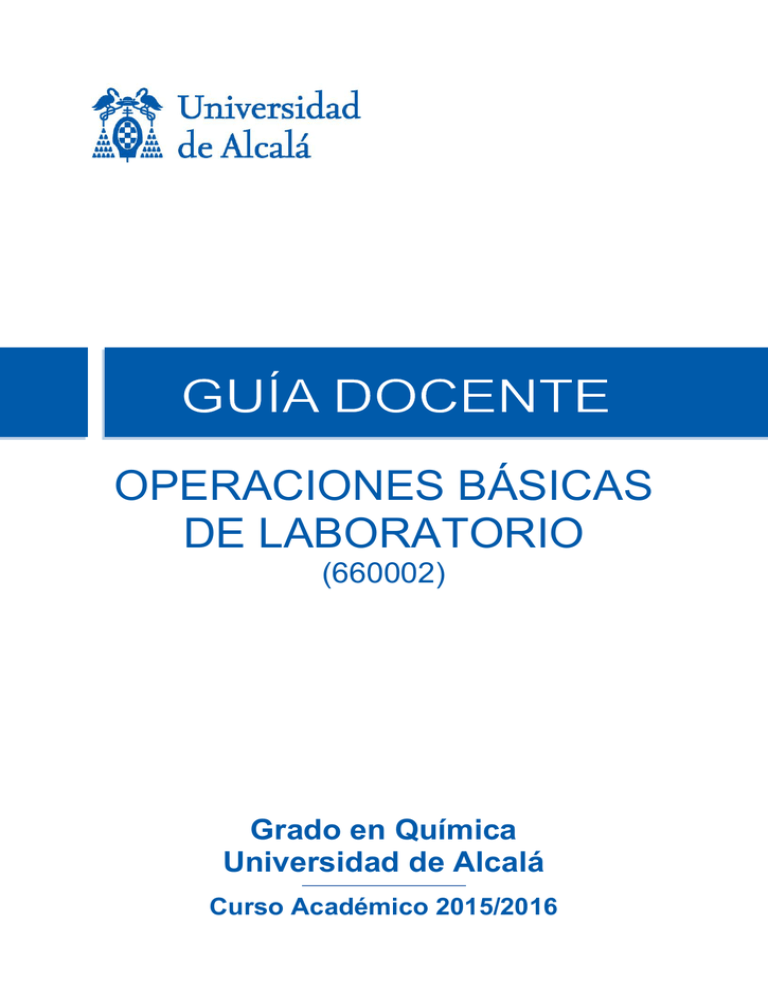 operaciones básicas de laboratorio