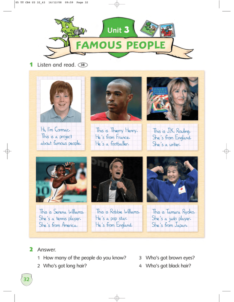 FAMOUS PEOPLE