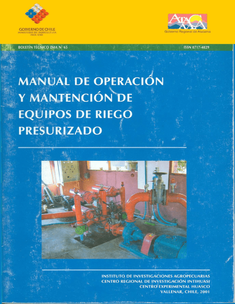Manual de operación - INIA Biblioteca Digital