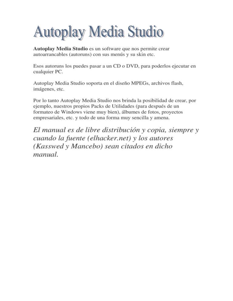 Tutorial Autoplay Media Studio: Crea Autoarrancables