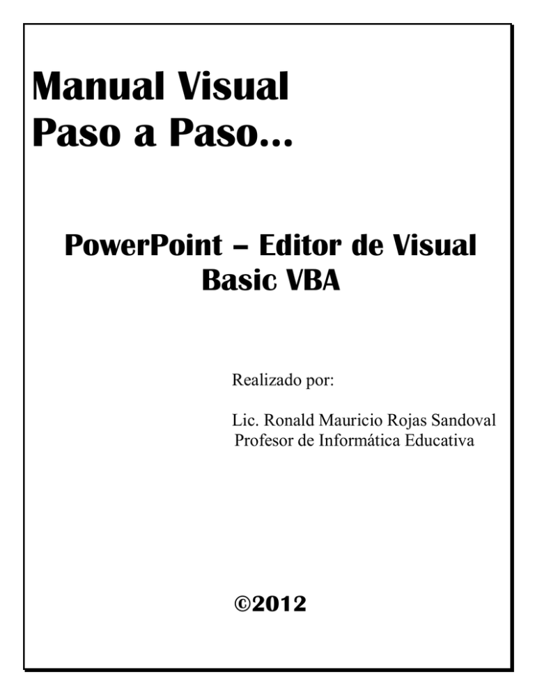 Manual Visual Paso a Paso…