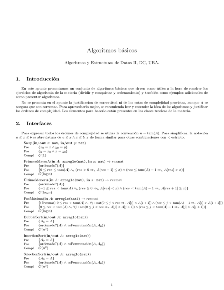 Apunte de algoritmos básicos