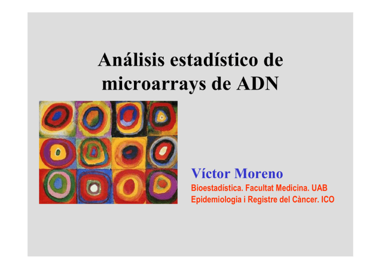 Análisis estadístico de microarrays de ADN