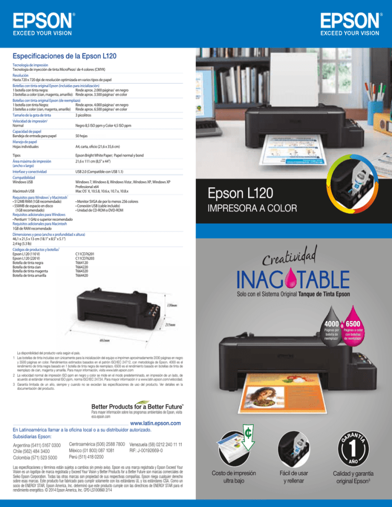 Epson L120 - Cintegral