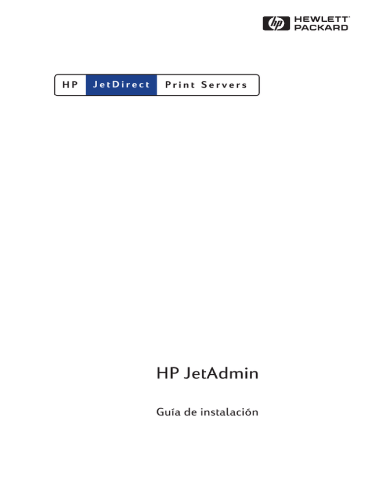 Instalación del software HP JetAdmin
