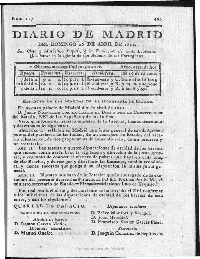 Diario de Madrid - Memoria de Madrid