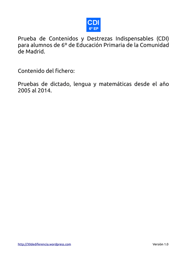 Prueba CDI_6_V1_0 - 30 de diferencia