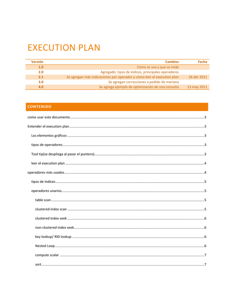 EXECUTION PLAN