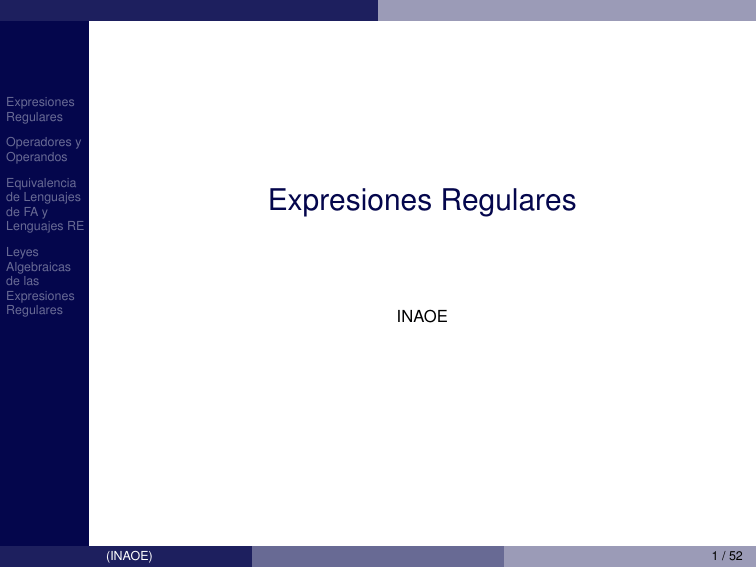 Expresiones Regulares