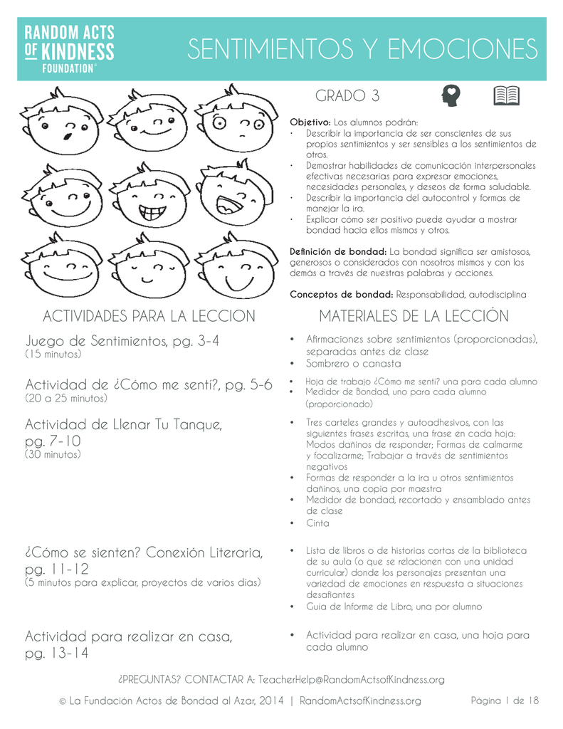 SENTIMIENTOS Y EMOCIONES