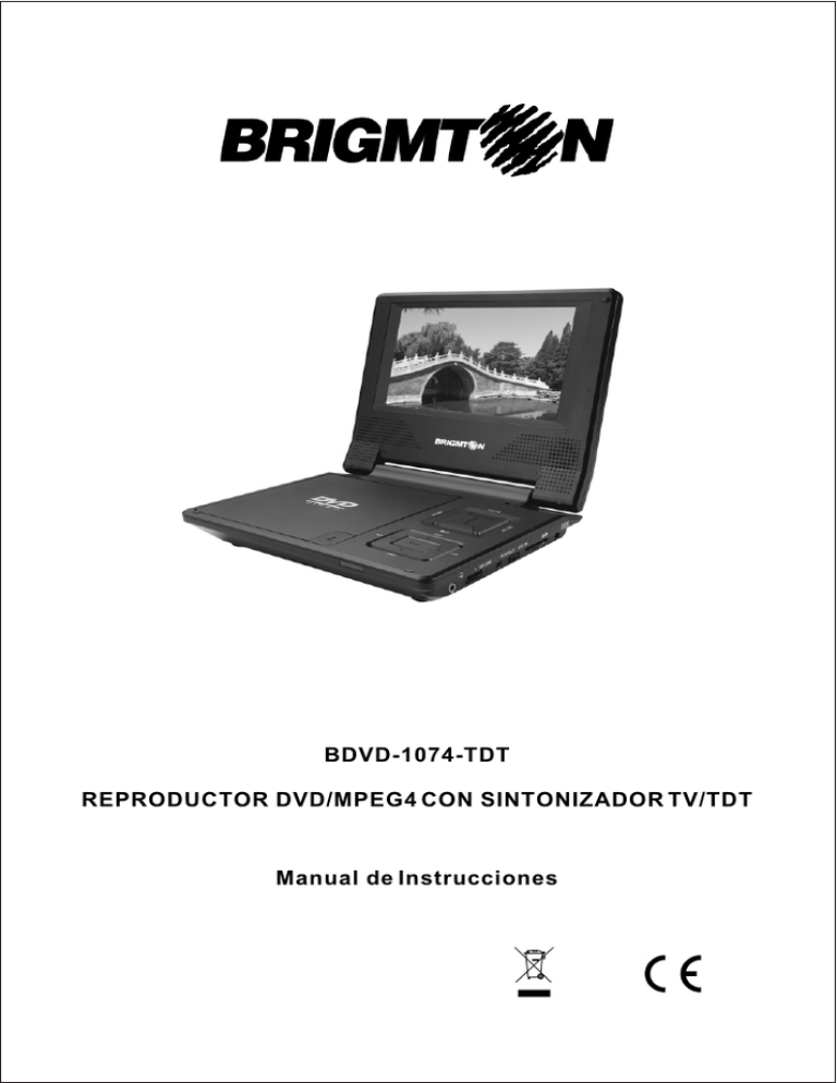 BDVD-1074-TDT REPRODUCTOR DVD/MPEG4 CON