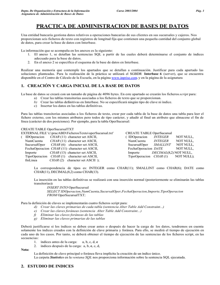 PRACTICA DE ADMINISTRACION DE BASES DE DATOS