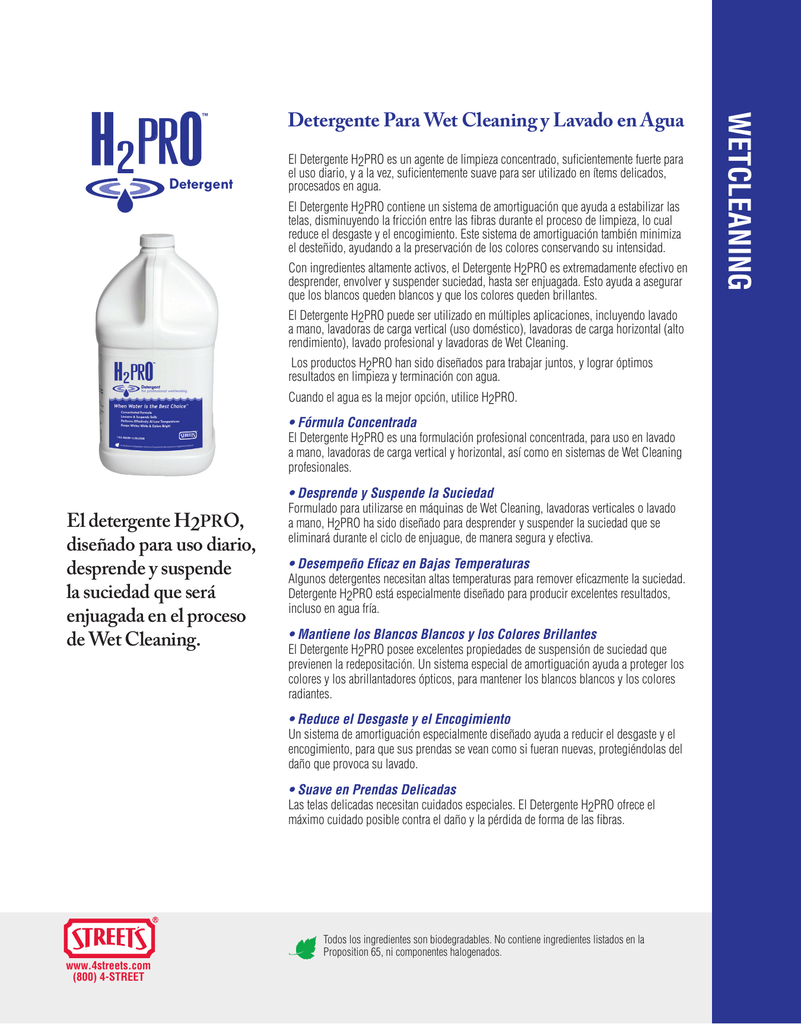 wetcleaning - RR Street and Co. Inc.