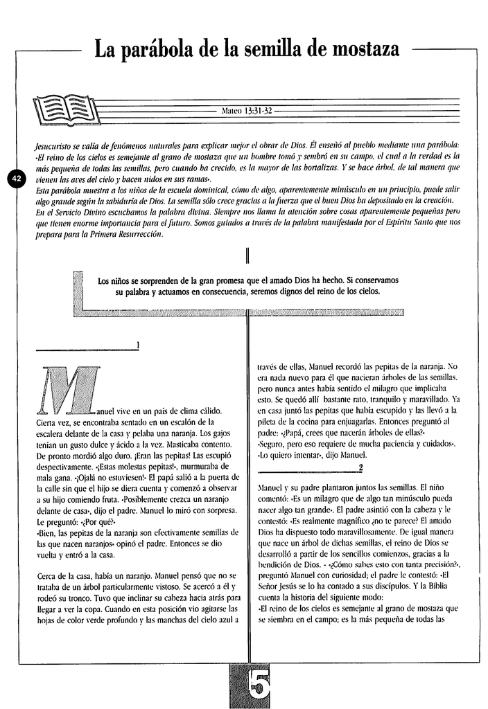 3.17 - La parábola de la semilla de mostaza