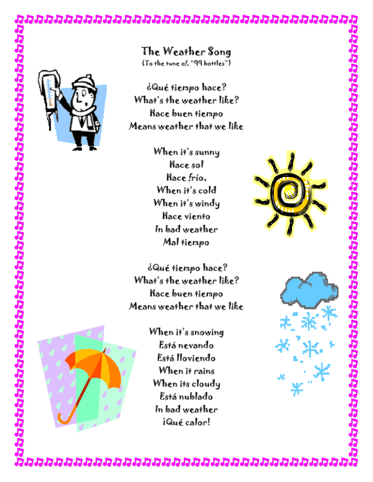 The Weather Song The Weather Song