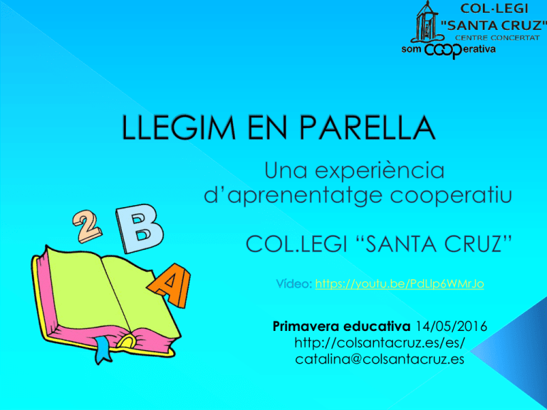 llegim en parella - Colegio Santa Cruz